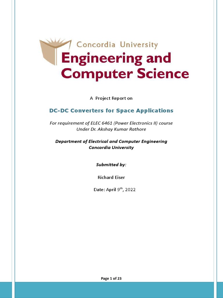 DC-DC Converters for Space Applications | PDF | Rectifier | Capacitor