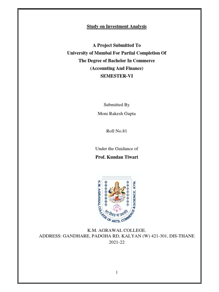 Moni Gupta | PDF | Investing | Stocks