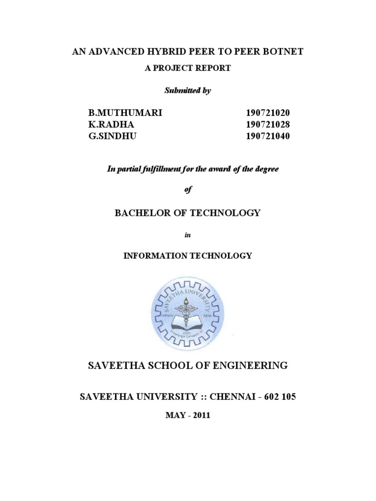 An Advanced Hybrid Peer To Peer Botnet: Submitted by | PDF ...