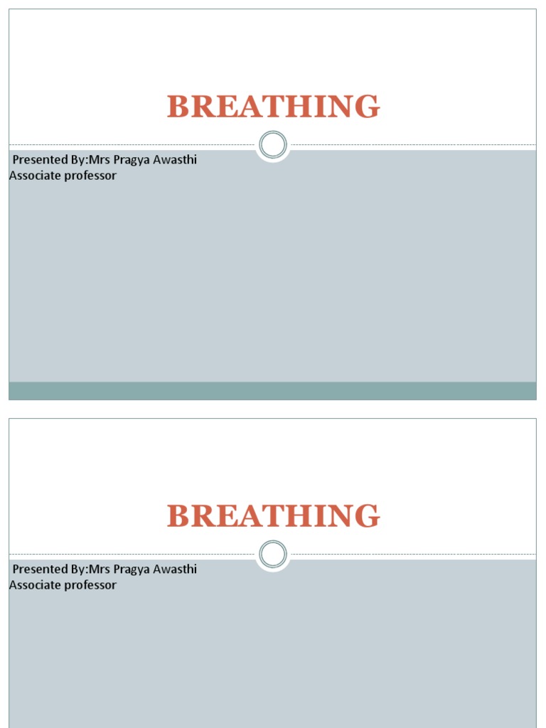 Breathing and Incentive Spirometry | PDF | Breathing | Lung