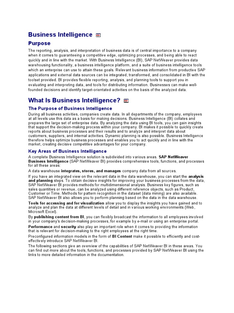 Business Intelligence | PDF | Business Intelligence | Data Warehouse