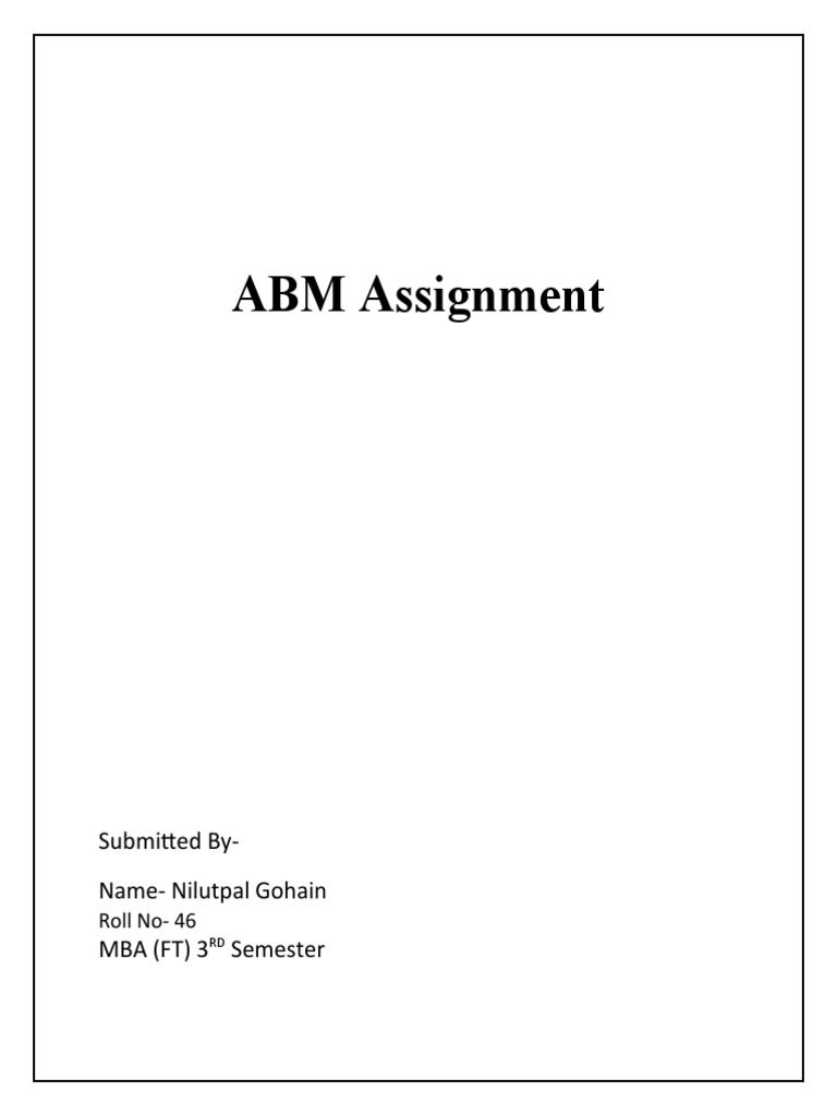 ABM Assignment - WPS Offi Jajace | PDF | Sustainability | Creativity