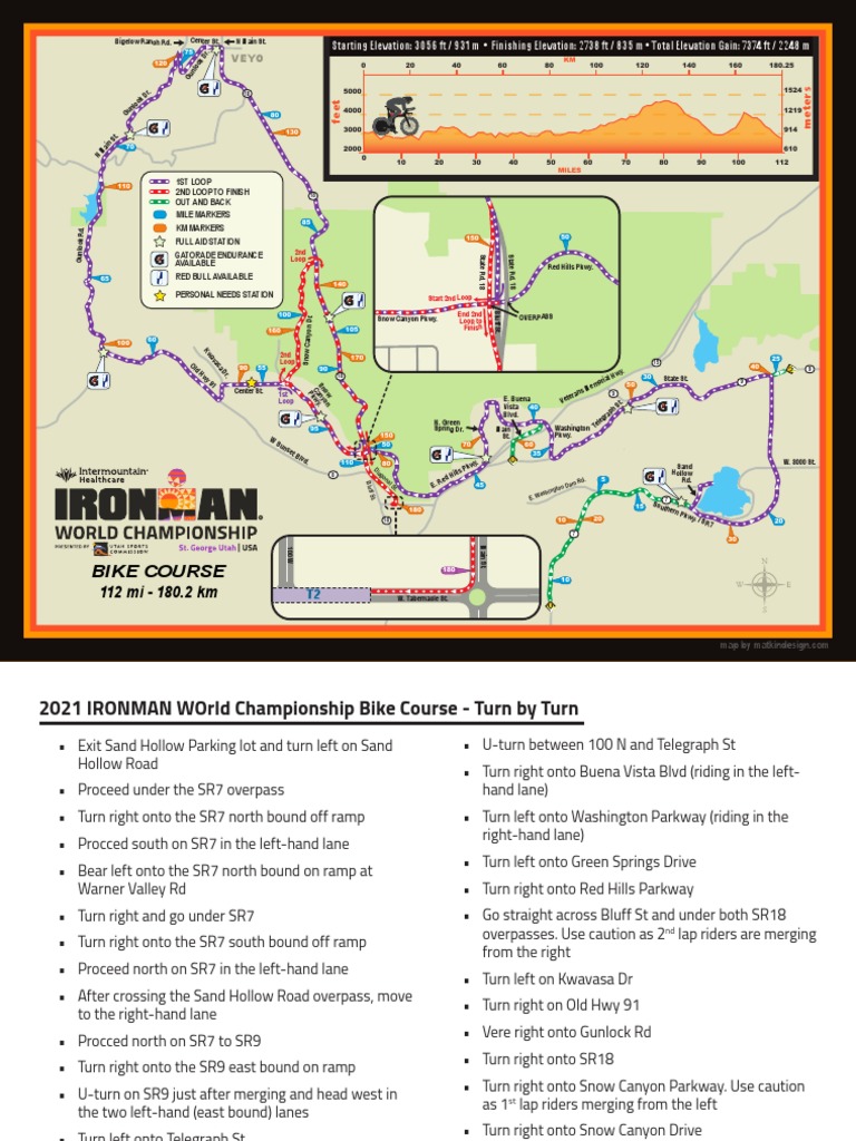 Bike Map For 2021 Intermountain Health Ironman World Championship | PDF