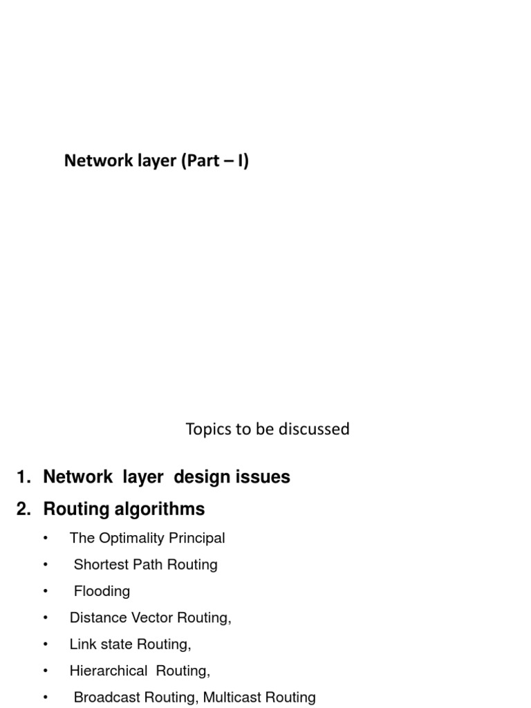 Cn Unit 1 Routing Algorithms Pdf Routing Router Computing
