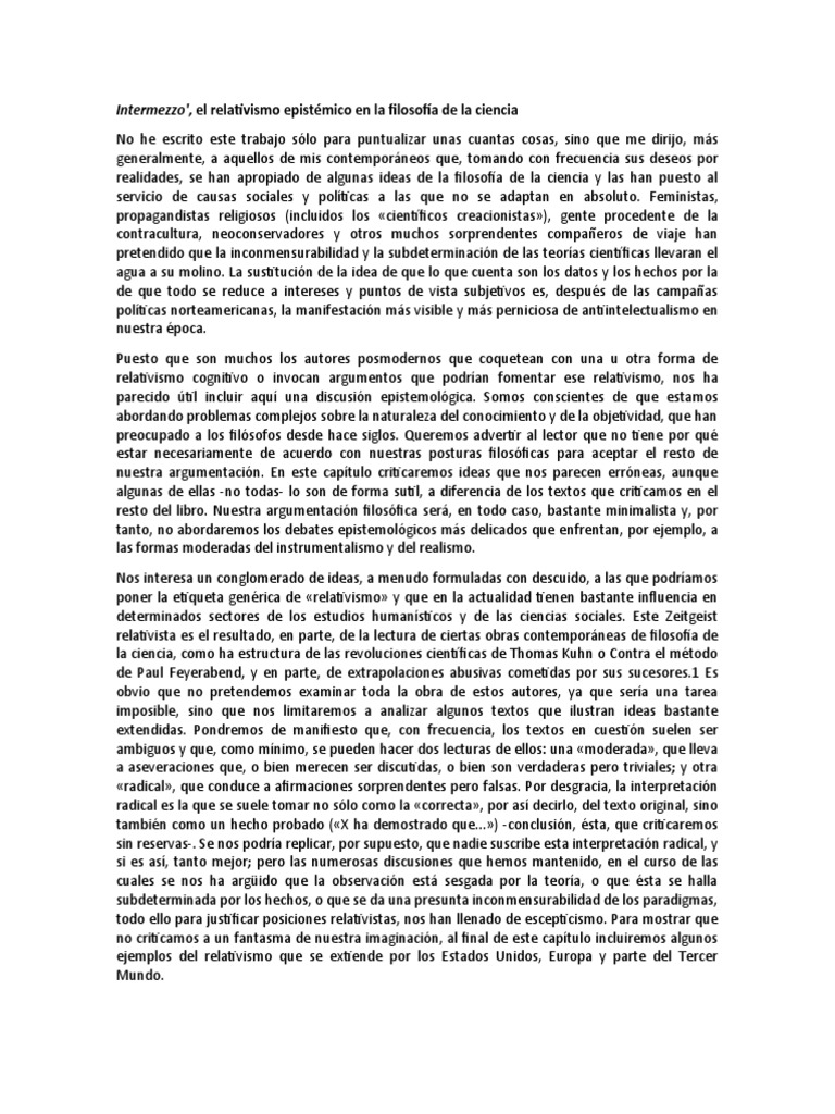 Solipsismo | PDF | Relativismo | Conocimiento