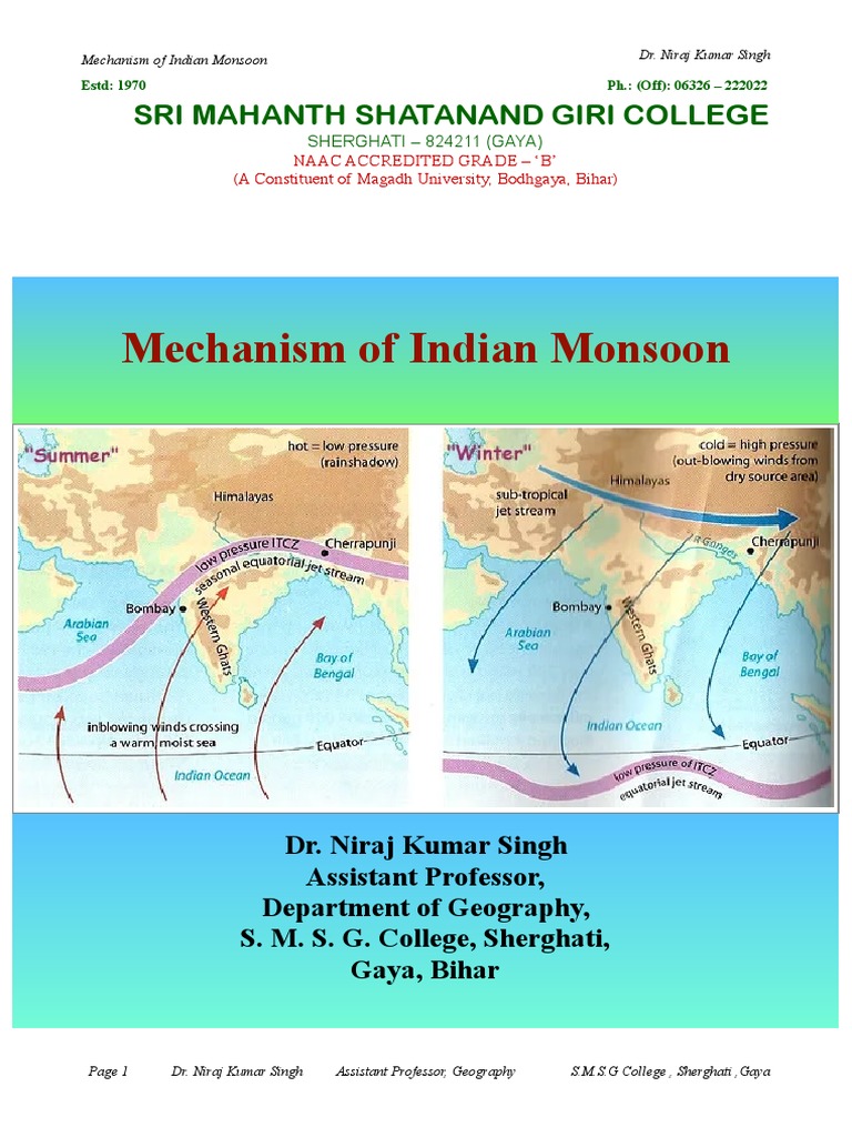 Indian Monsoon Mechanism Explained | PDF | Monsoon | Natural Environment