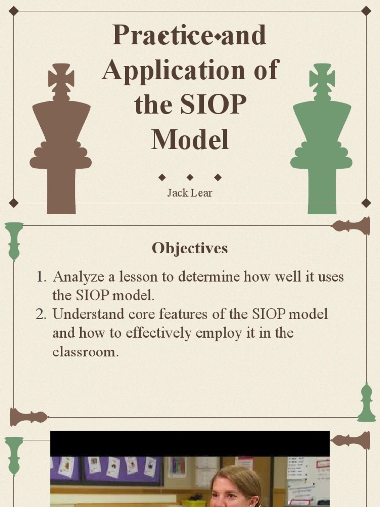 Siop Lesson | PDF