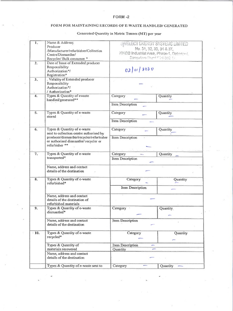 e-waste-form-2-certificate-form-6-pdf