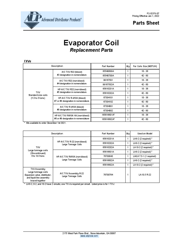 Coil Parts Sheet (PS-ECPX-07) | PDF | Manufactured Goods | Mechanical ...