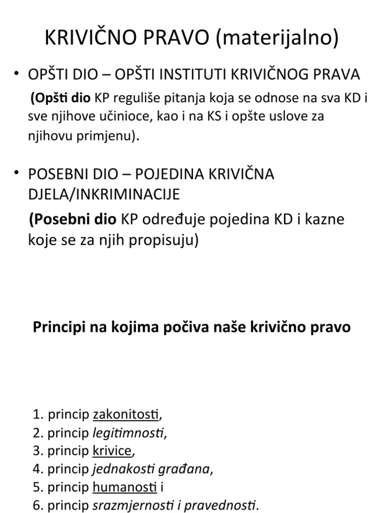 2 - KRIVICNO PRAVO - VPTS Doboj | PDF