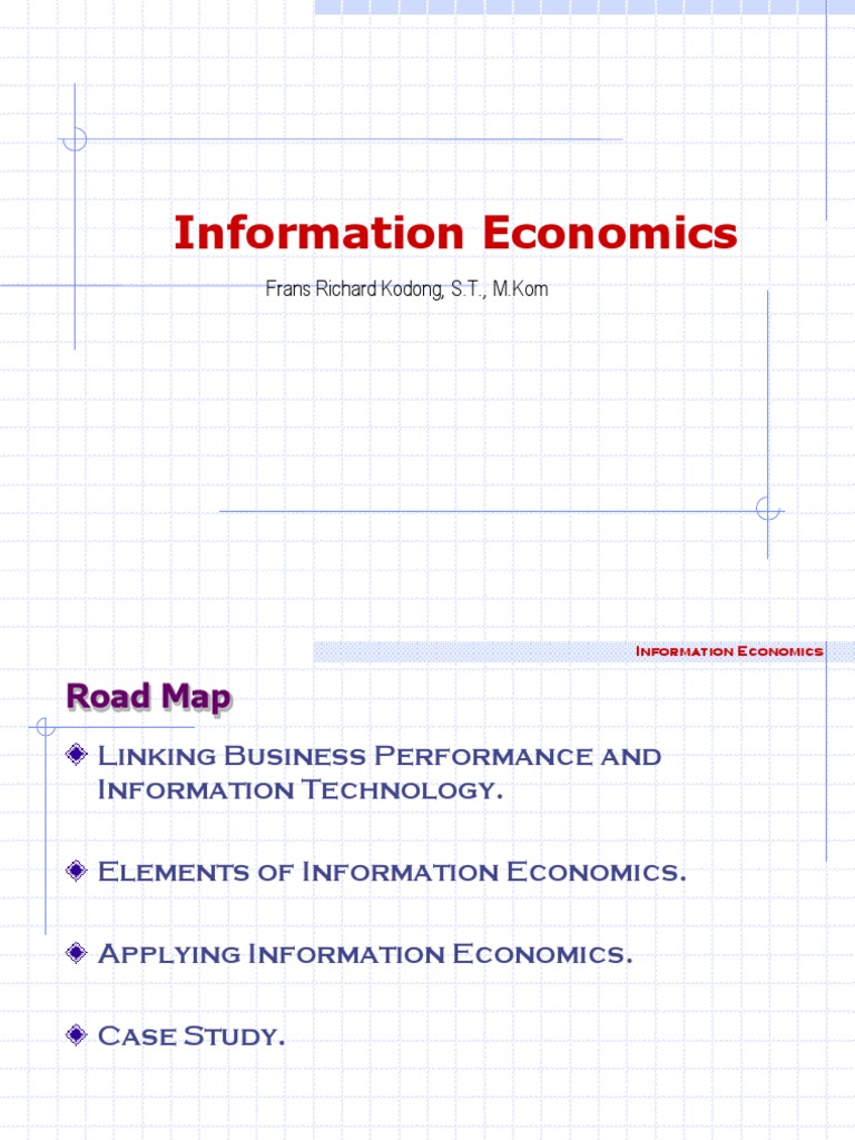 Information Economics: Frans Richard Kodong, S.T., M.Kom | PDF ...