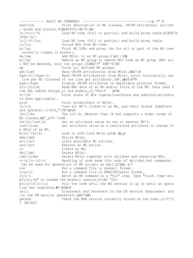 Moshell Unix Commands-Description | Download Free PDF | File Transfer Protocol | Information Science