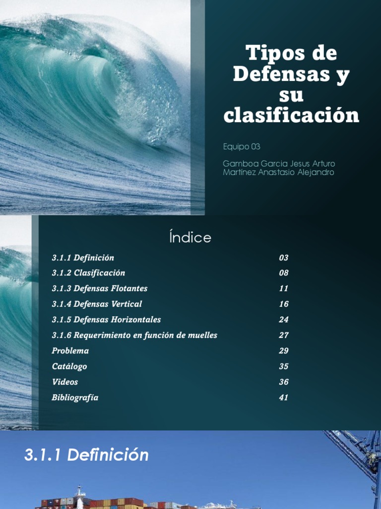 Tipos de Defensas y Su Clasificación | PDF | Buques | Absorción (Química)