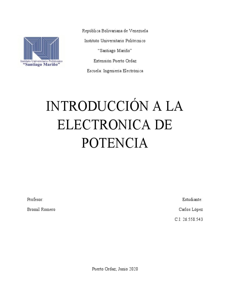 Introduccion A La Electronica de Potencia | PDF | Corriente eléctrica ...