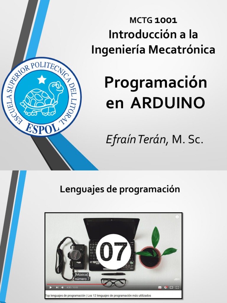 Intro Mecatrónica - Programación en Arduino | PDF | División ...