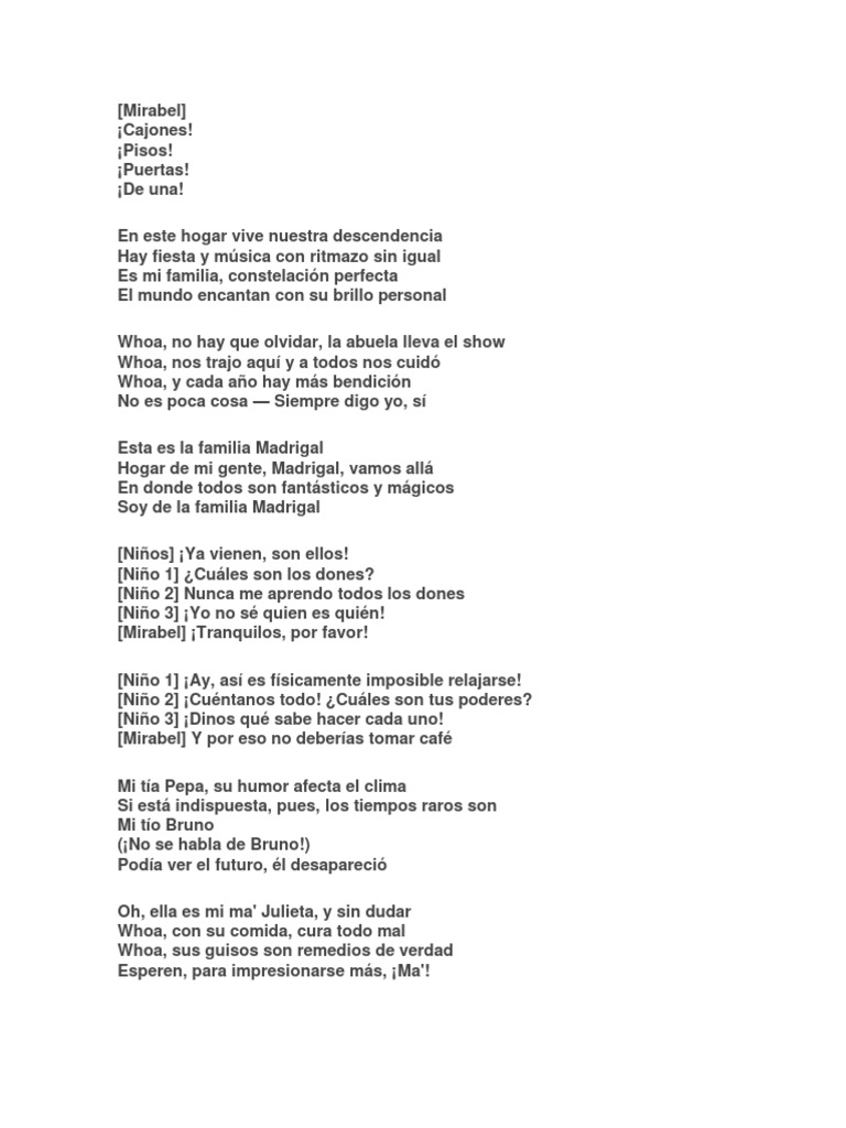 Familia Madrigal Lina | PDF