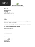 Request Letter To DPWH | PDF