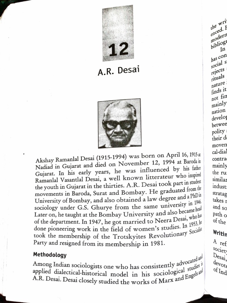 A.R. Desai | PDF | Capitalism | Sociology