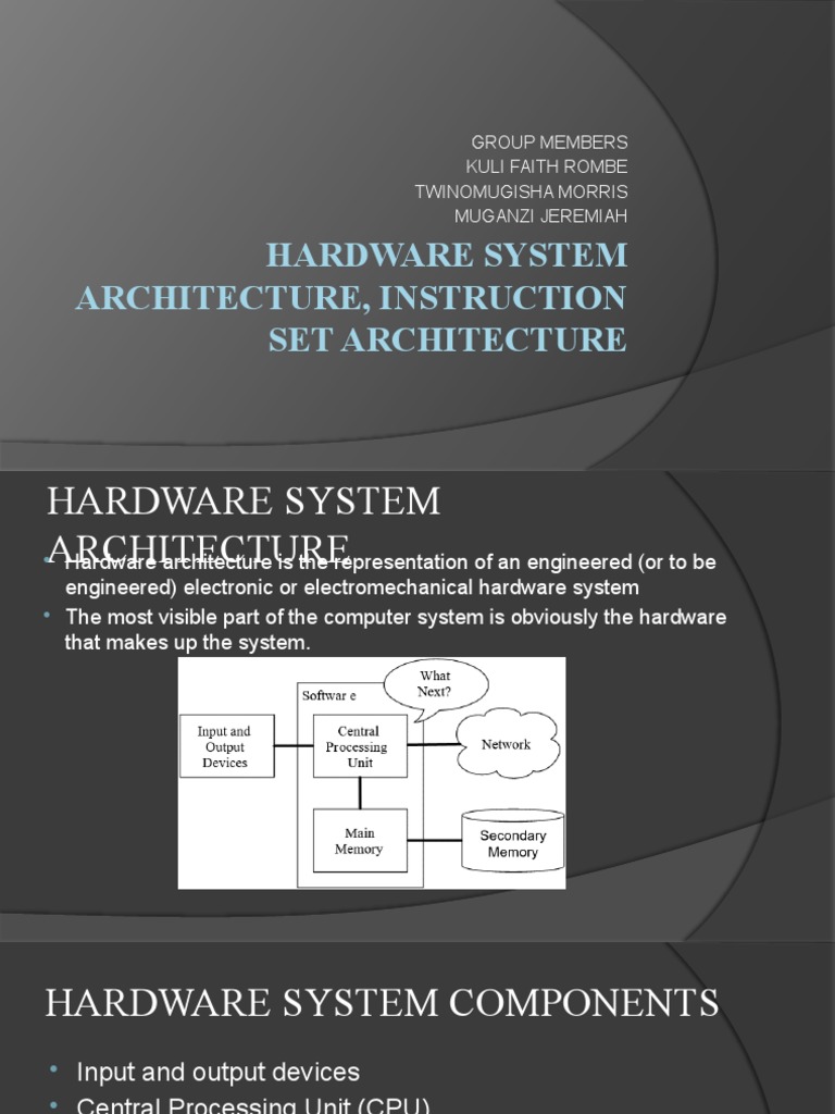 Hardware and ISA Overview | PDF | Computer Data Storage | Computer Hardware