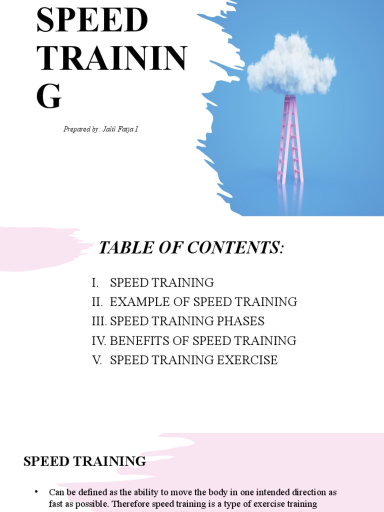 Speed Training: A Guide to Improving Speed Through Exercises and Phases ...