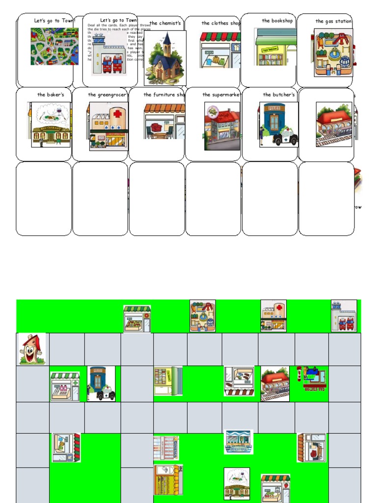 Lets Go To Town Fun Activities Games Games 79363 | PDF