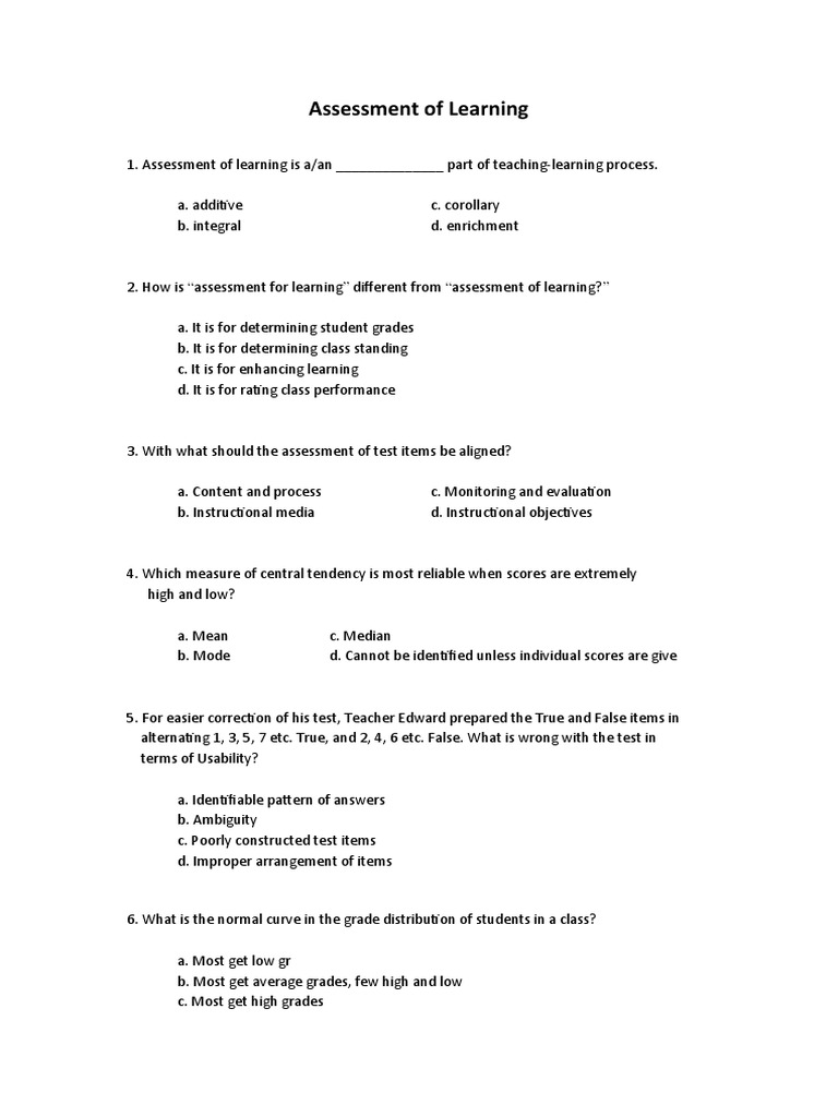 CBRC 2022 LET - ProfEd (DIAGNOSTIC EXAM) | PDF | Educational Assessment | Curriculum