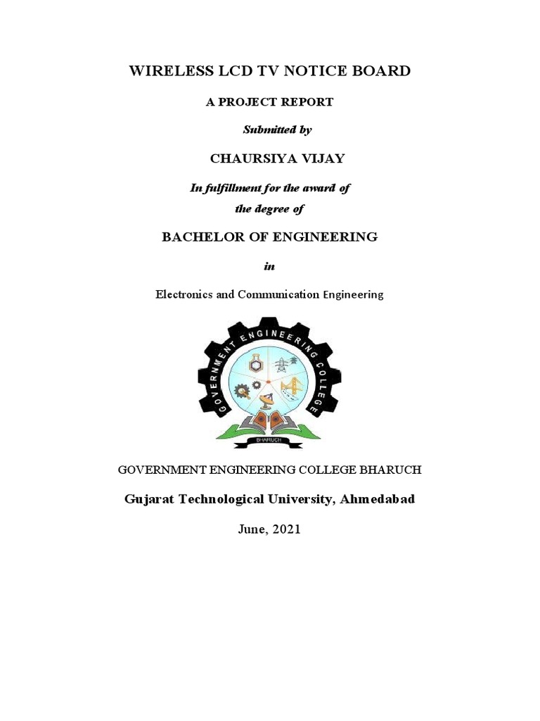 Wireless LCD TV Notice Board | Download Free PDF | Arduino ...