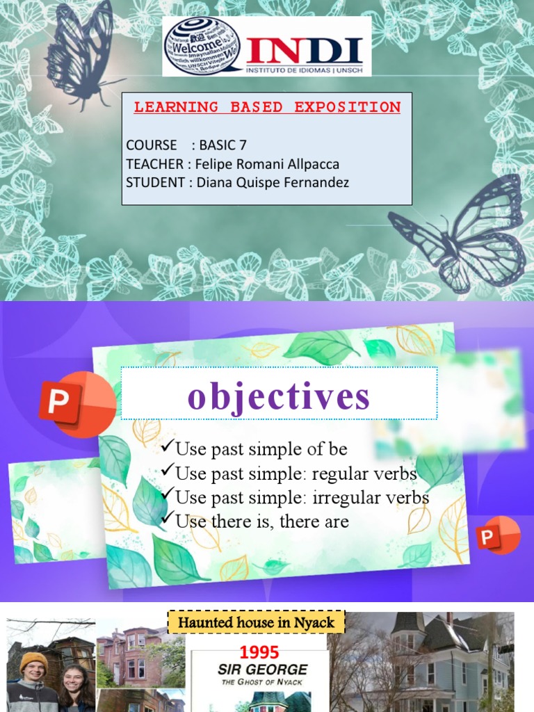 Learning Based Exposition: Course: Basic 7 TEACHER: Felipe Romani Allpacca STUDENT: Diana Quispe ...