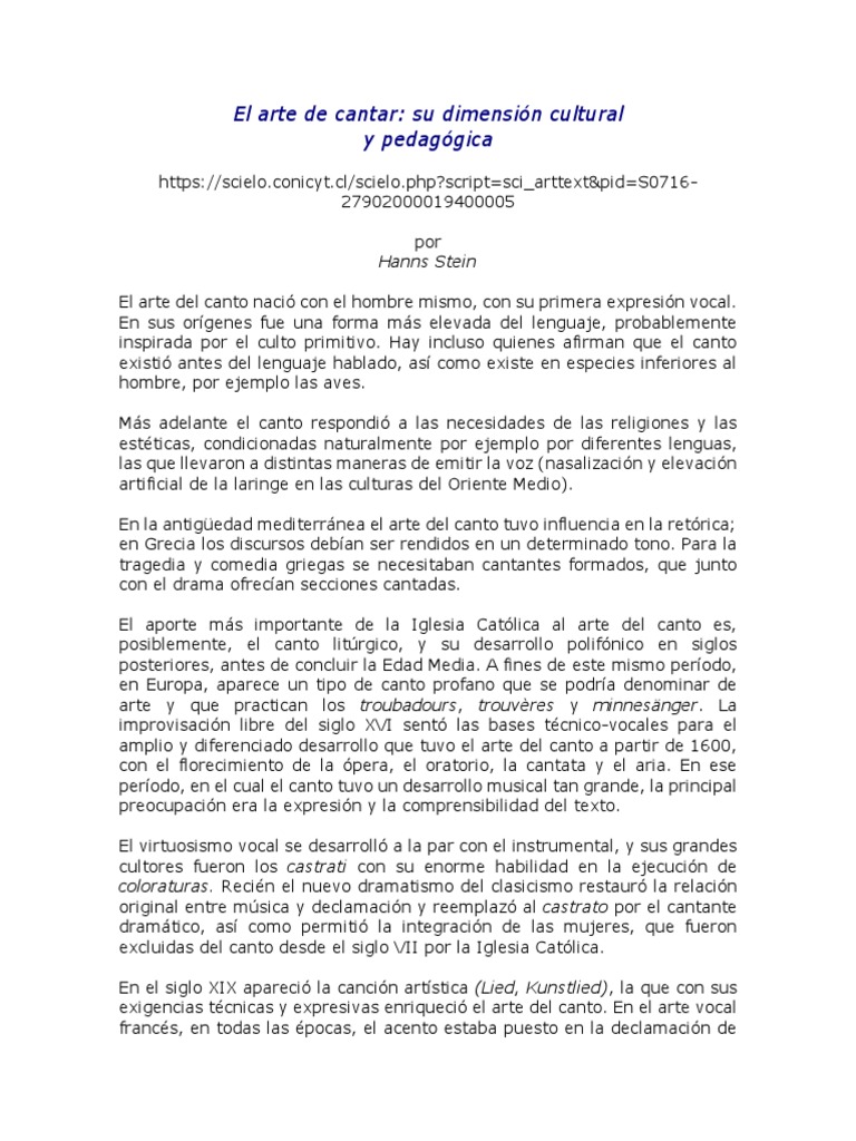 El Arte de Cantar | PDF | Respiración | Canto