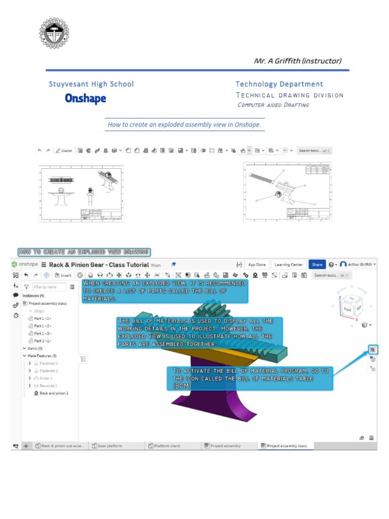 Create Exploded Views in Onshape | PDF