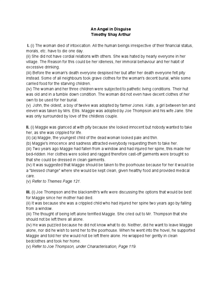 An Angel in Disguise Timothy Shay Arthur | PDF