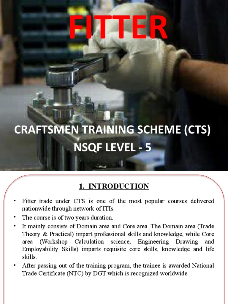 Craftsmen Training Scheme (CTS) NSQF Level - 5 | PDF | Vocational ...
