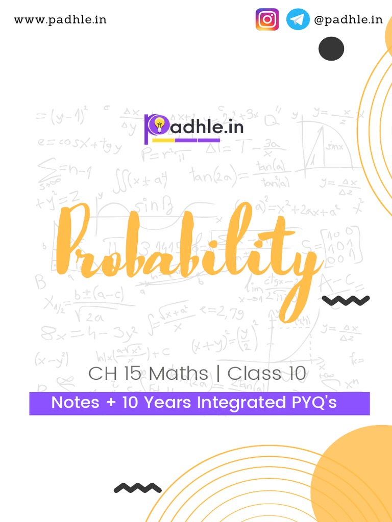 Probability Notes + PYQs | PDF | Probability | Mathematics