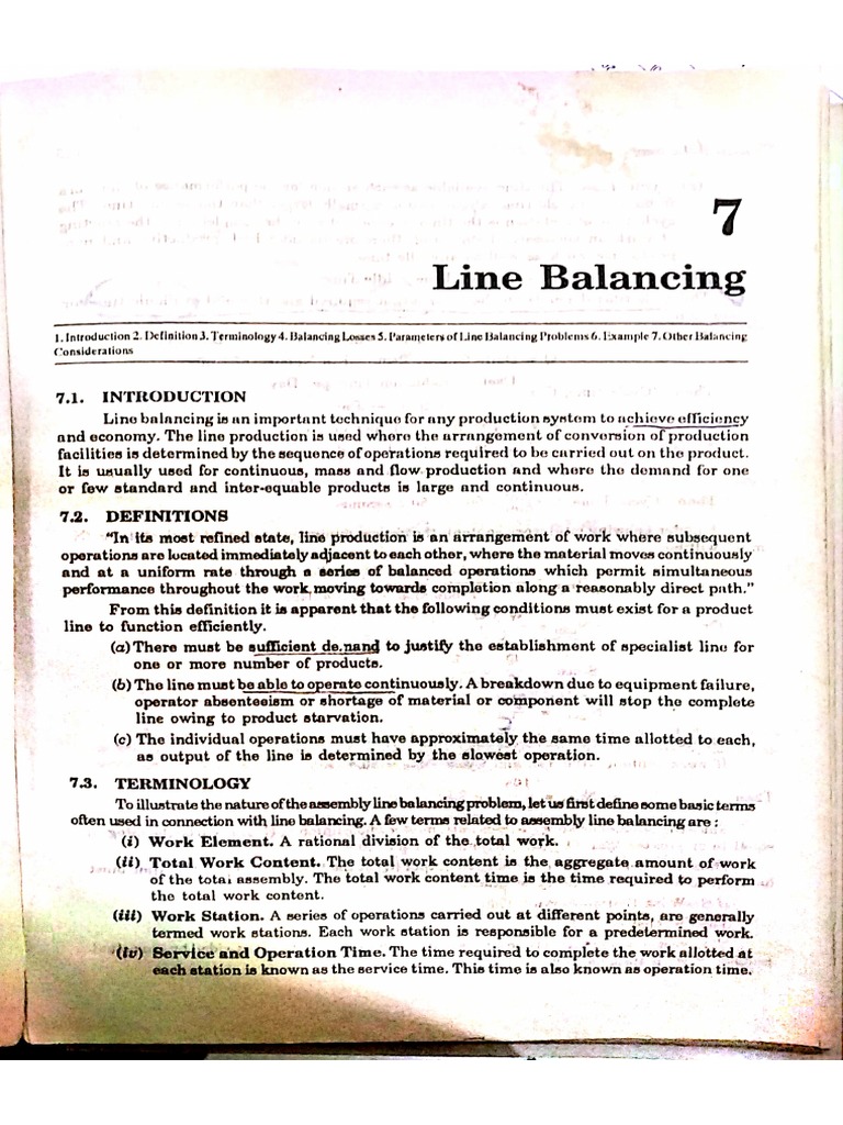 Line Balancing | PDF