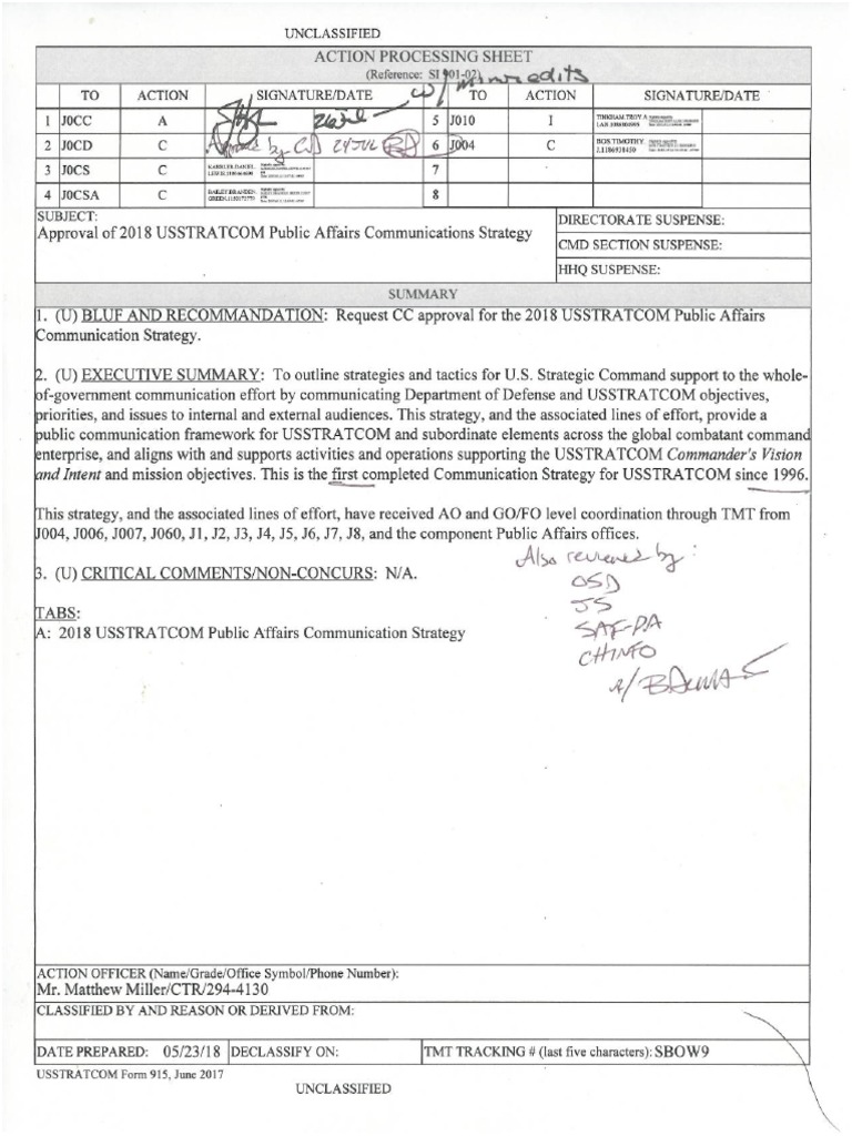 USSTRATCOM 2018 Communication Strategy | PDF | Deterrence Theory ...