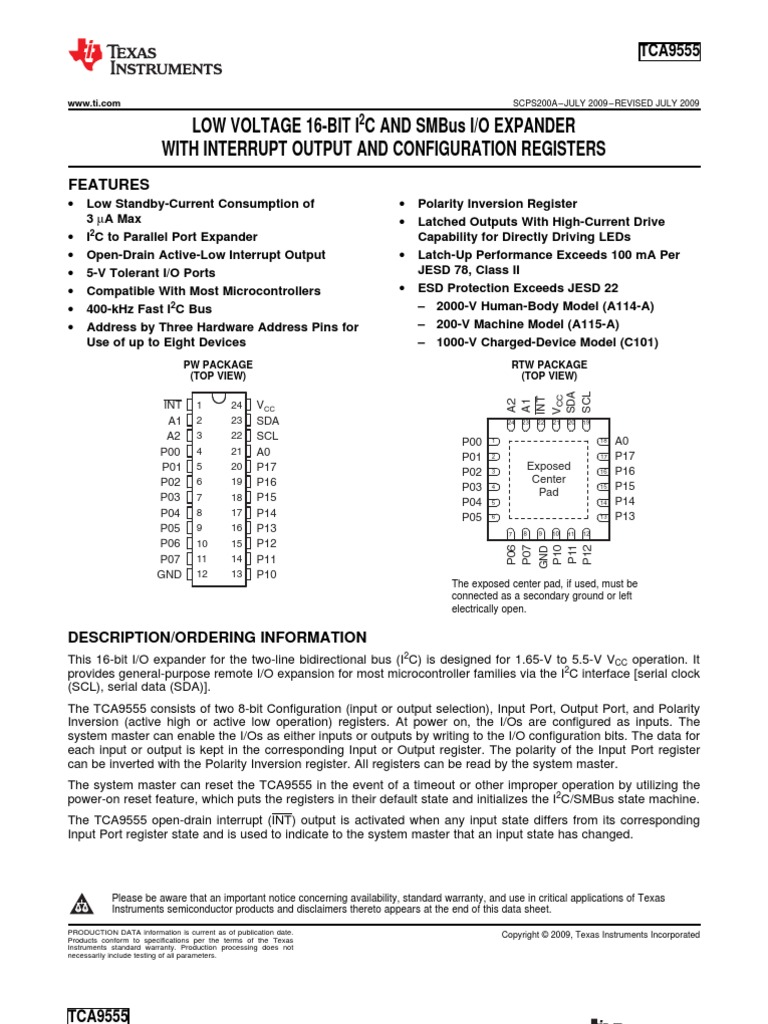Tca 9555 | PDF | Digital Technology | Computer Data