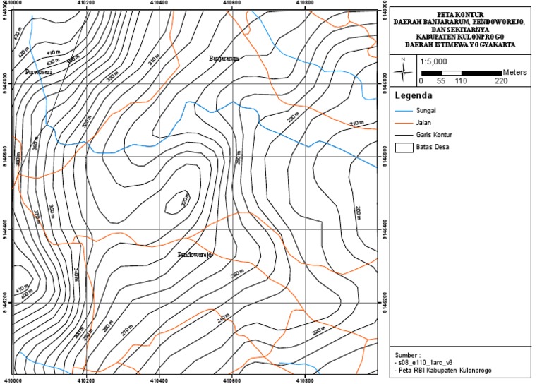 Peta Kontur Geologi Teknik | PDF