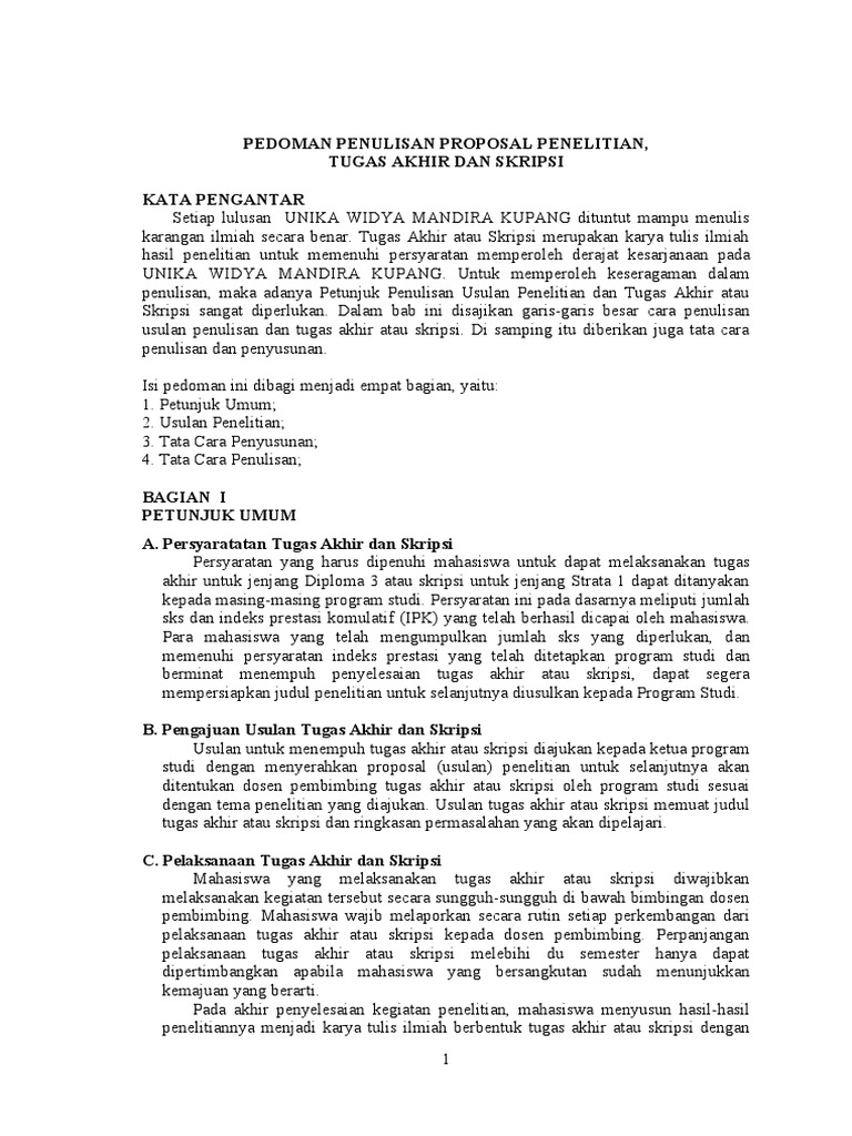 Pedoman Proposal Penelitian Kesehatan | PDF | Seni