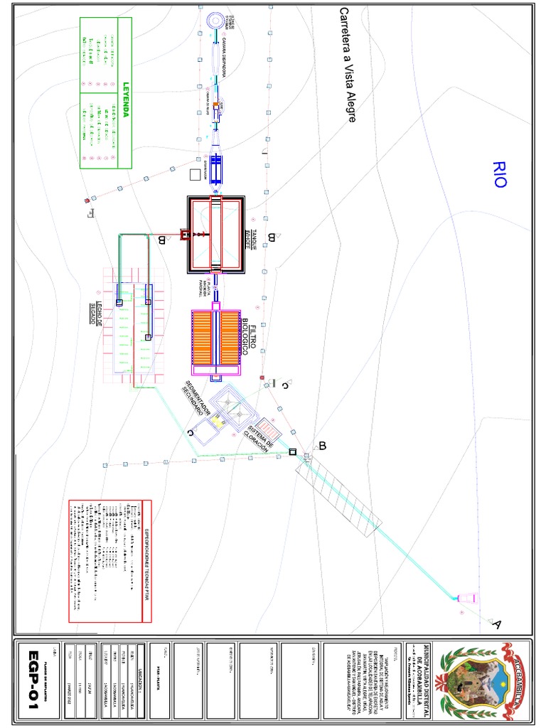 PTAR ESQUEMA GENERAL y PERFIL HIDRAULICO Layout1 ( | PDF