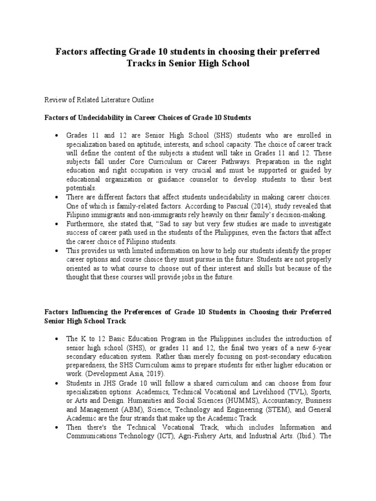 RRL Outline | PDF | Statistics | Decision Making