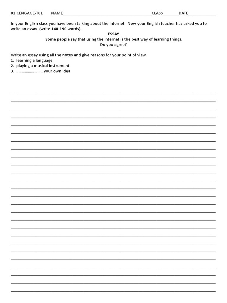 B2 Essays | PDF | Essays | English Language