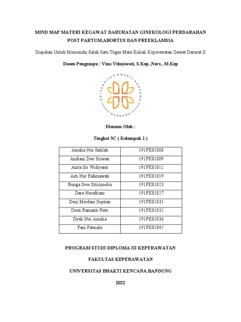 Mind Map KGD II Kelompok 1 3C | PDF