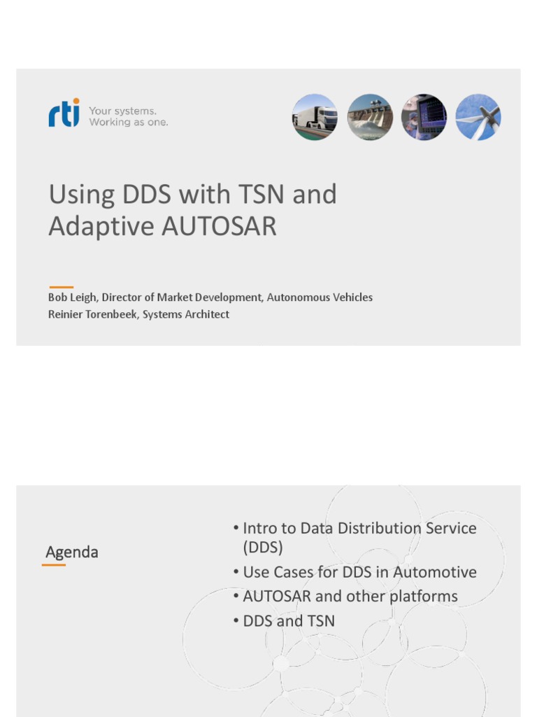 DDS and TSN in Adaptive AUTOSAR | PDF
