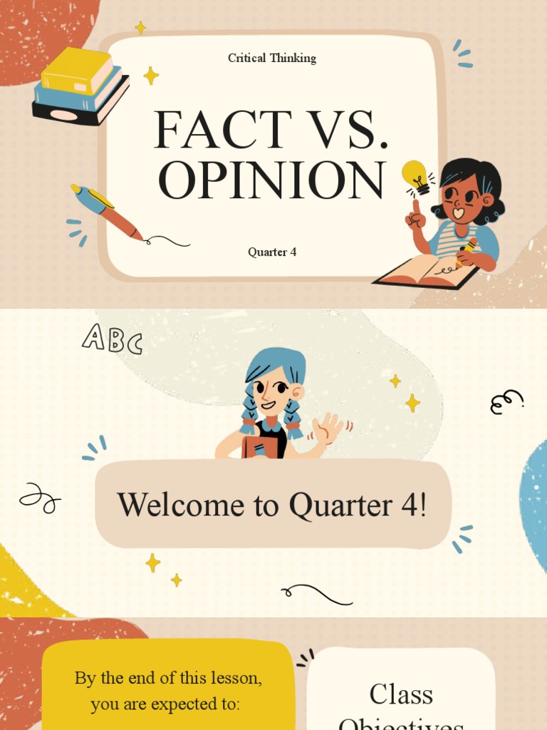 Critical Thinking: Fact vs. Opinion | PDF | Epistemology | Cognition