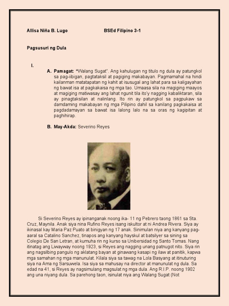 Pagsusuri NG Dula | PDF