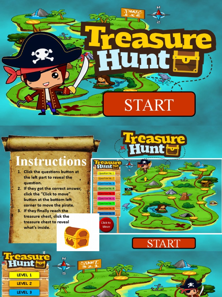 Treasure Hunting Powerpoint Template | PDF | Games & Activities