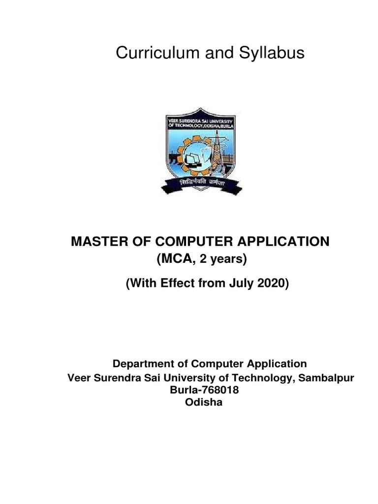 Vssut MCA-2yr-Syllabus | PDF | Computer Network | Databases