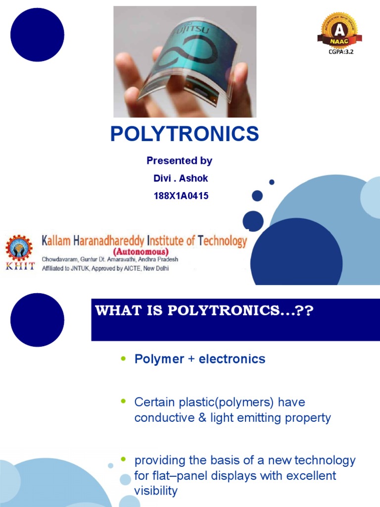 Fdocuments - in - PPT Polytronics Plastic Circuits Buzzpara | PDF ...