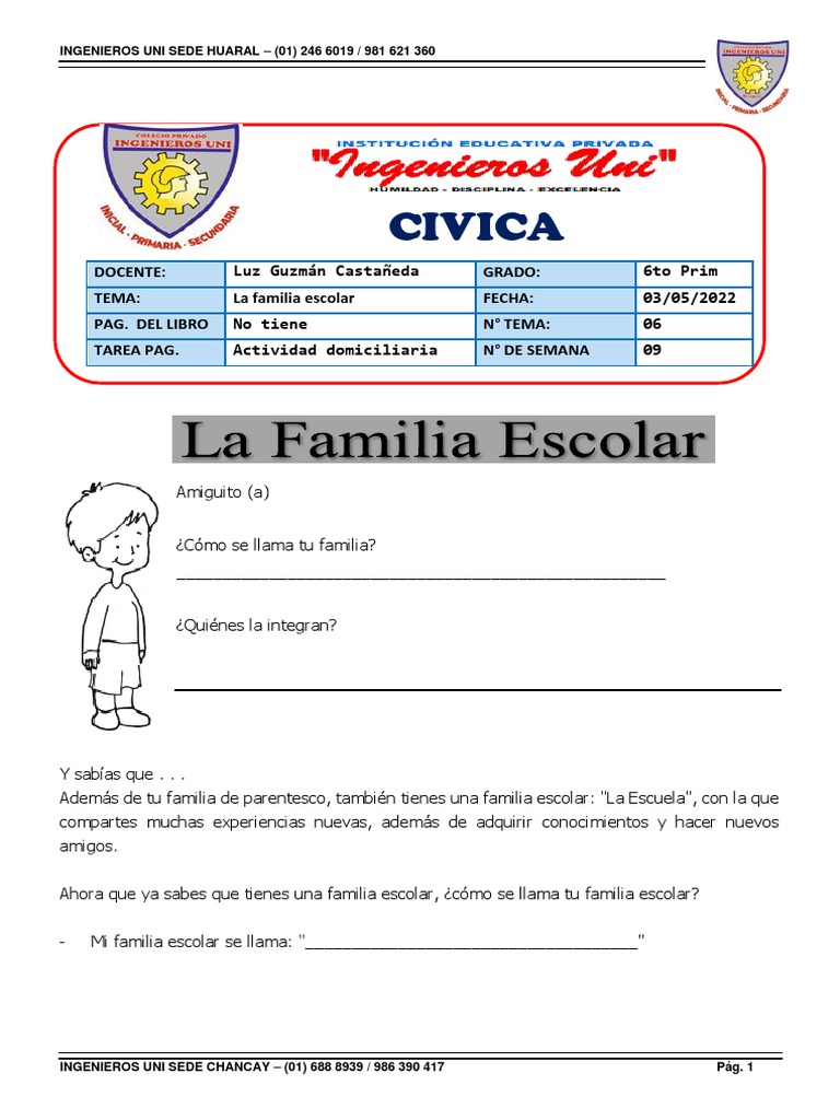 La Familia Escolar 6 | PDF