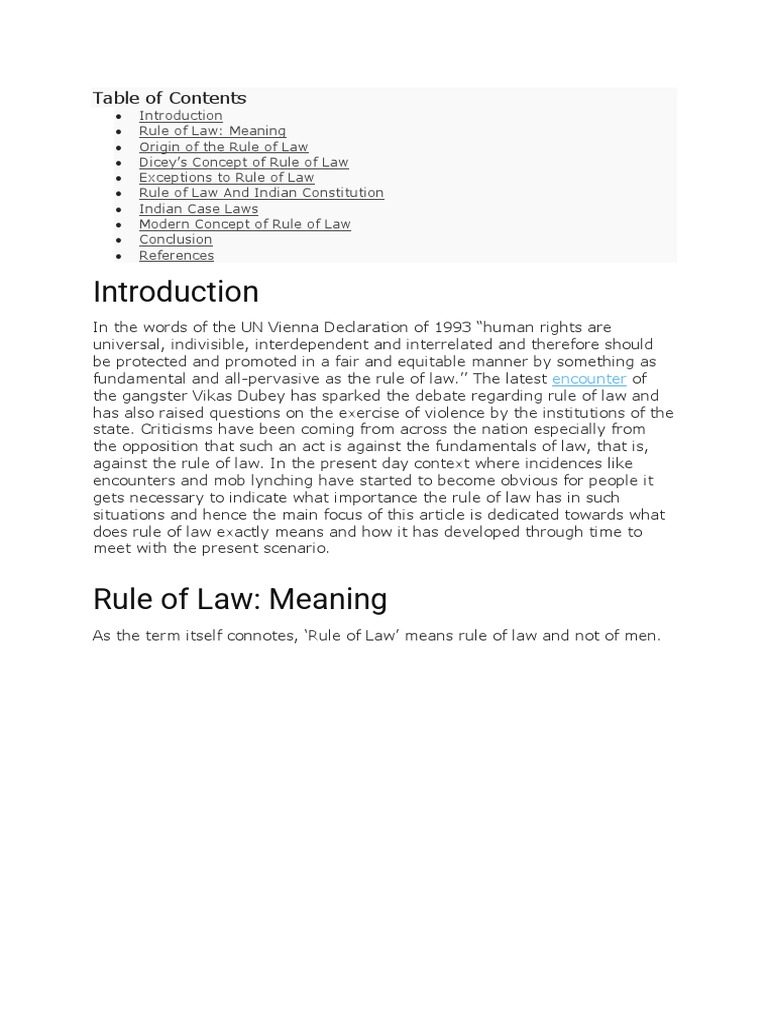 Understanding the Rule of Law | PDF | Rule Of Law | Pardon